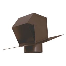 Brown 4" Galvanized Steel Roof Exhaust Trap | Materiaux Pont Masson