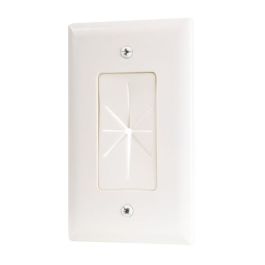 Cable Access Wall Plate - White | Materiaux Pont Masson