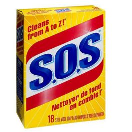 SOS Steel Wool Soap Pad - 10/Pkg | Materiaux Pont Masson