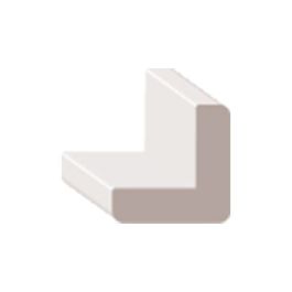 PVC Outside Corner 3/4" x 3/4" x 8' | Materiaux Pont Masson