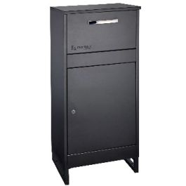 Square Black Lockable Parcel Box 19"x43" | Materiaux Pont Masson