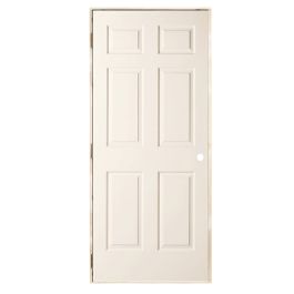 Porte Coloniale (6 panneaux) pré-montée 30" avec bâti 4-9/16" Gauche ...
