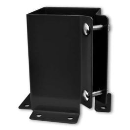 Spytek 44 4"x 4" Black Steel Bolt Spike Head Base | Materiaux Pont Masson