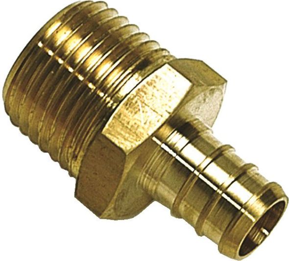 Adaptateur mâle à insertion en PEX sans plomb, 1/2" | Materiaux Pont Masson