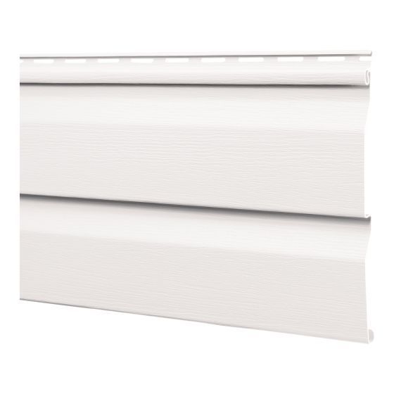 Mitten vinyl siding D4.5 9.09sq.ft White | Materiaux Pont Masson