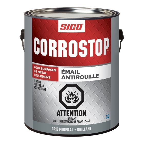 Anti-Rust Enamel - Corrostop - Ore Grey - Gloss - 3.78 l | Materiaux ...